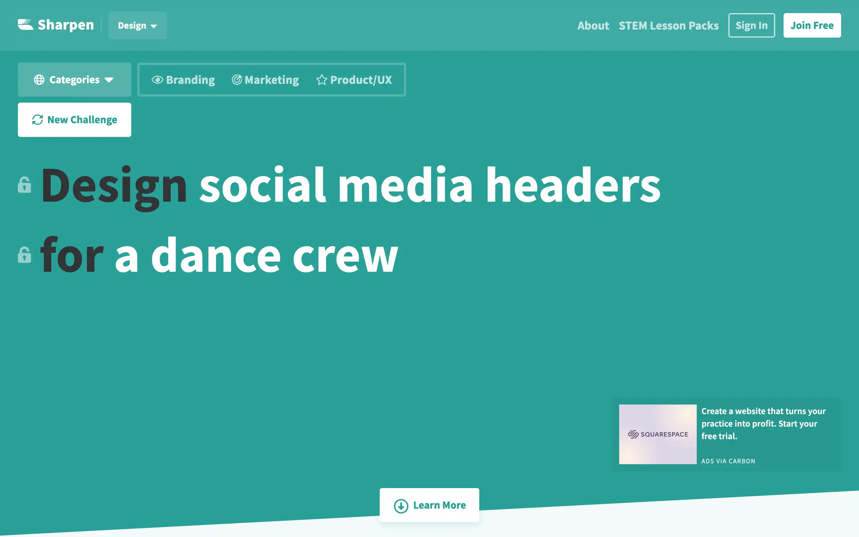 Sharpen — Design Challenge Generator - Fountn