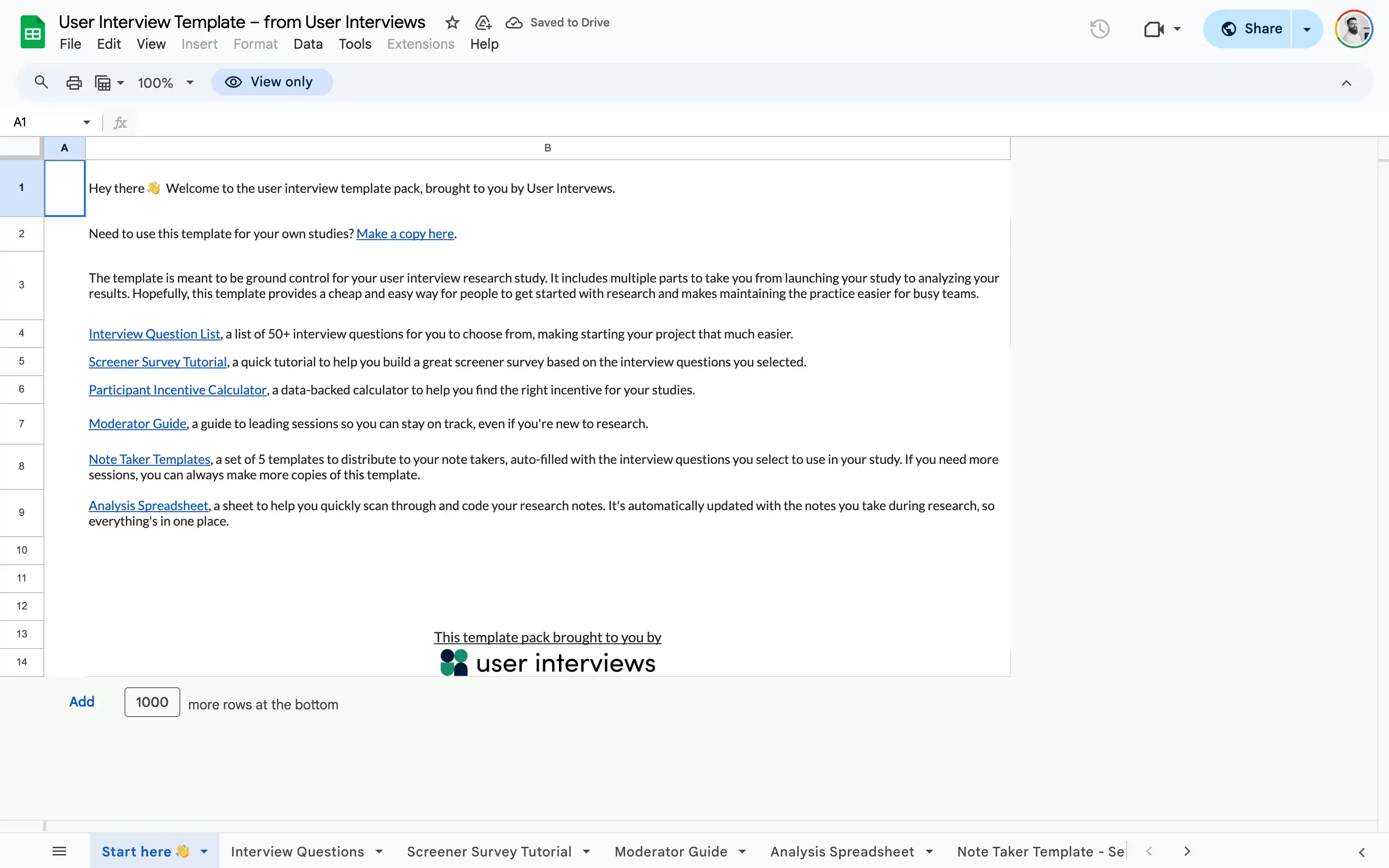 User Interview Template – from User Interviews - Fountn