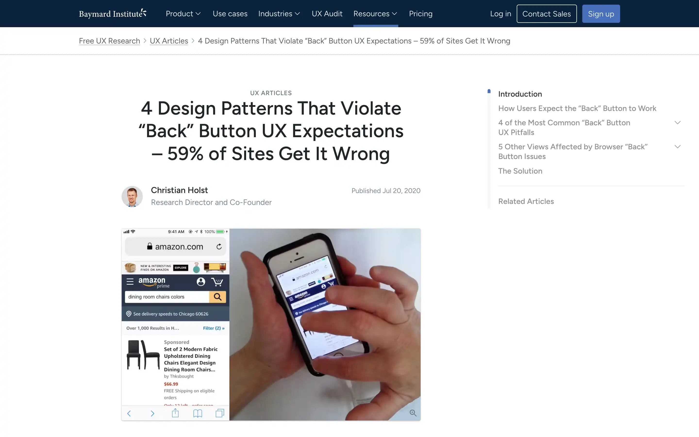 4 Design Patterns That Violate “Back” Button UX Expectations - Fountn