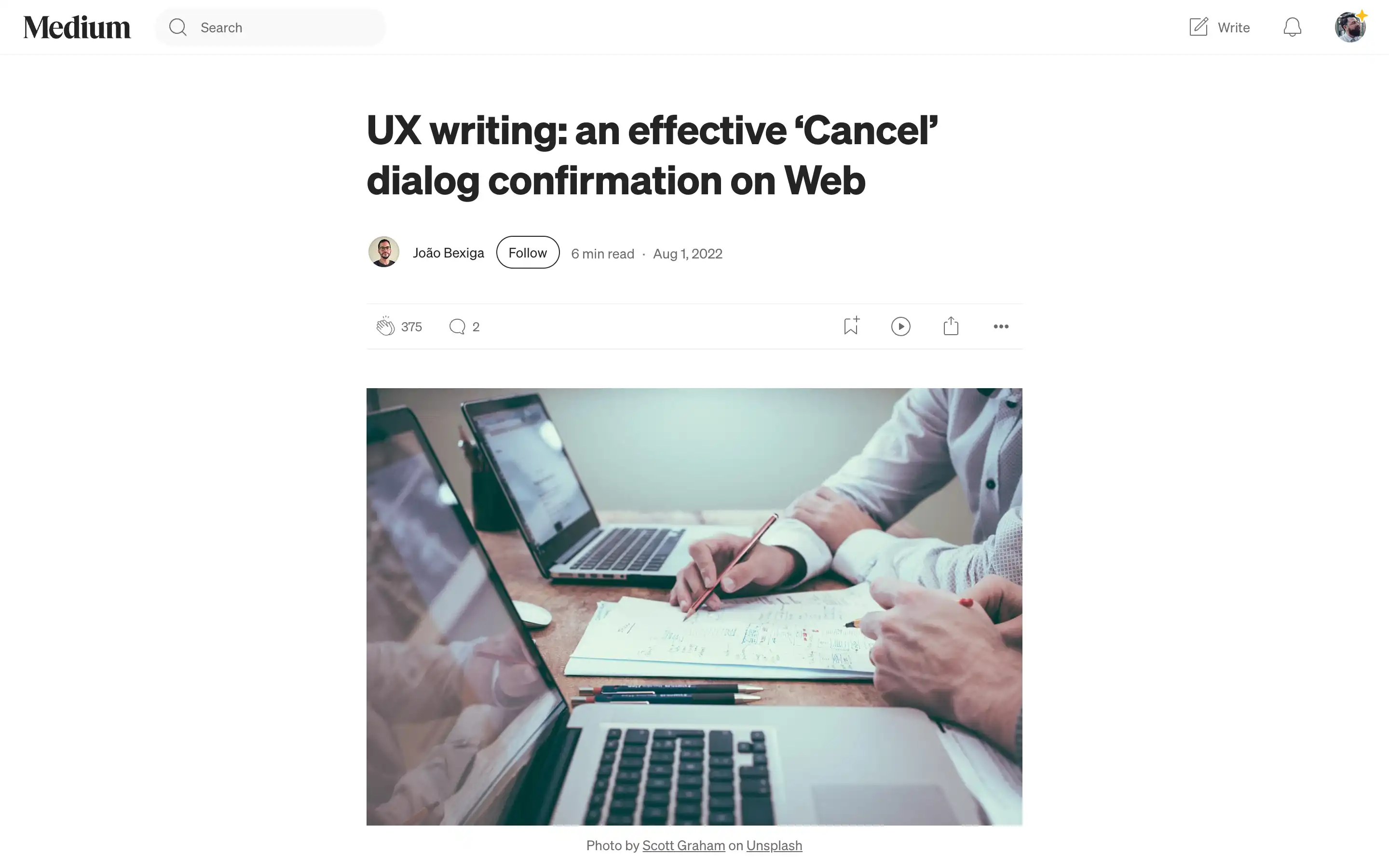 UX writing: an effective ‘Cancel’ dialog confirmation on Web - Fountn