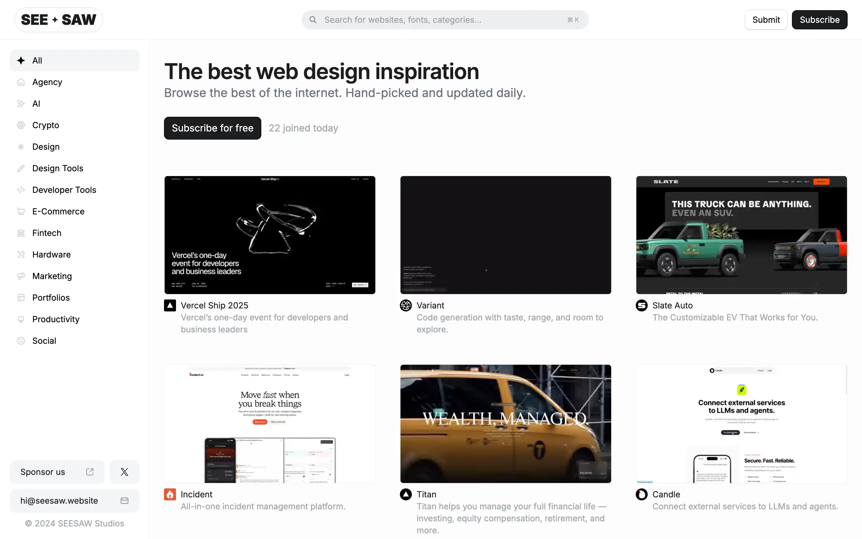 SEESAW Design Inspiration - Fountn