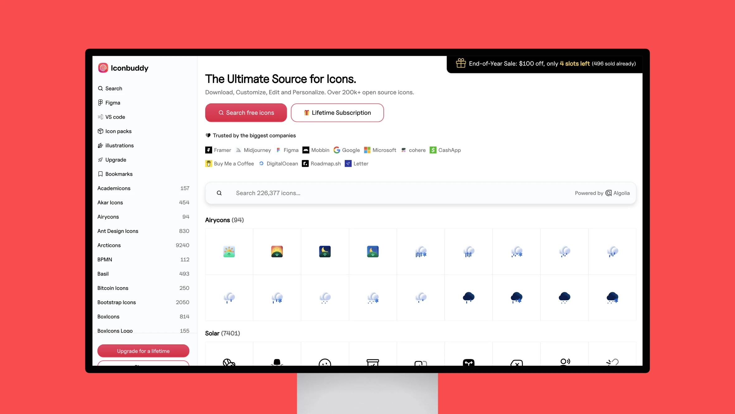 Iconbuddy — 200K+ open source free svg icons - Fountn
