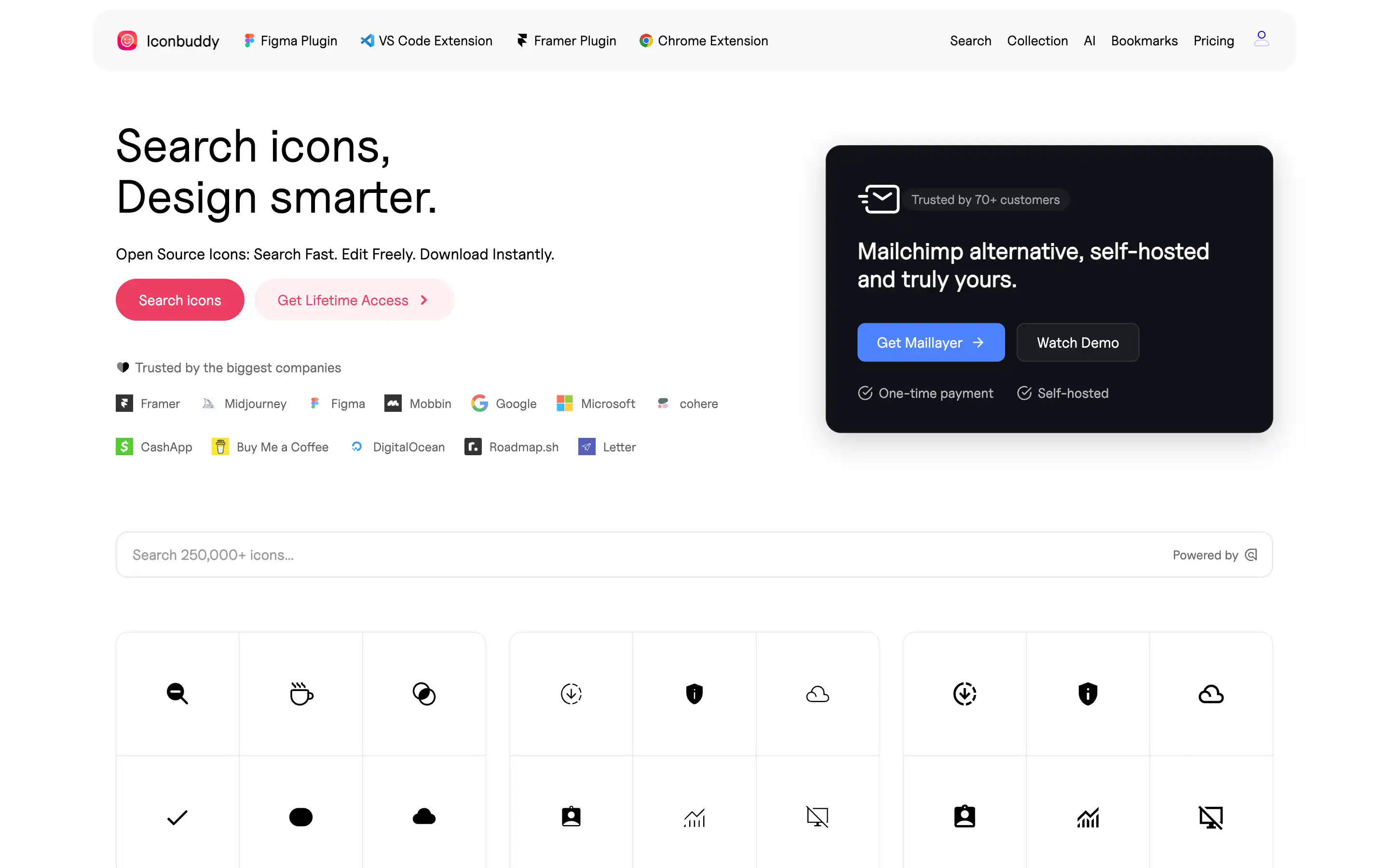 Iconbuddy — 200K+ open source free svg icons - Fountn