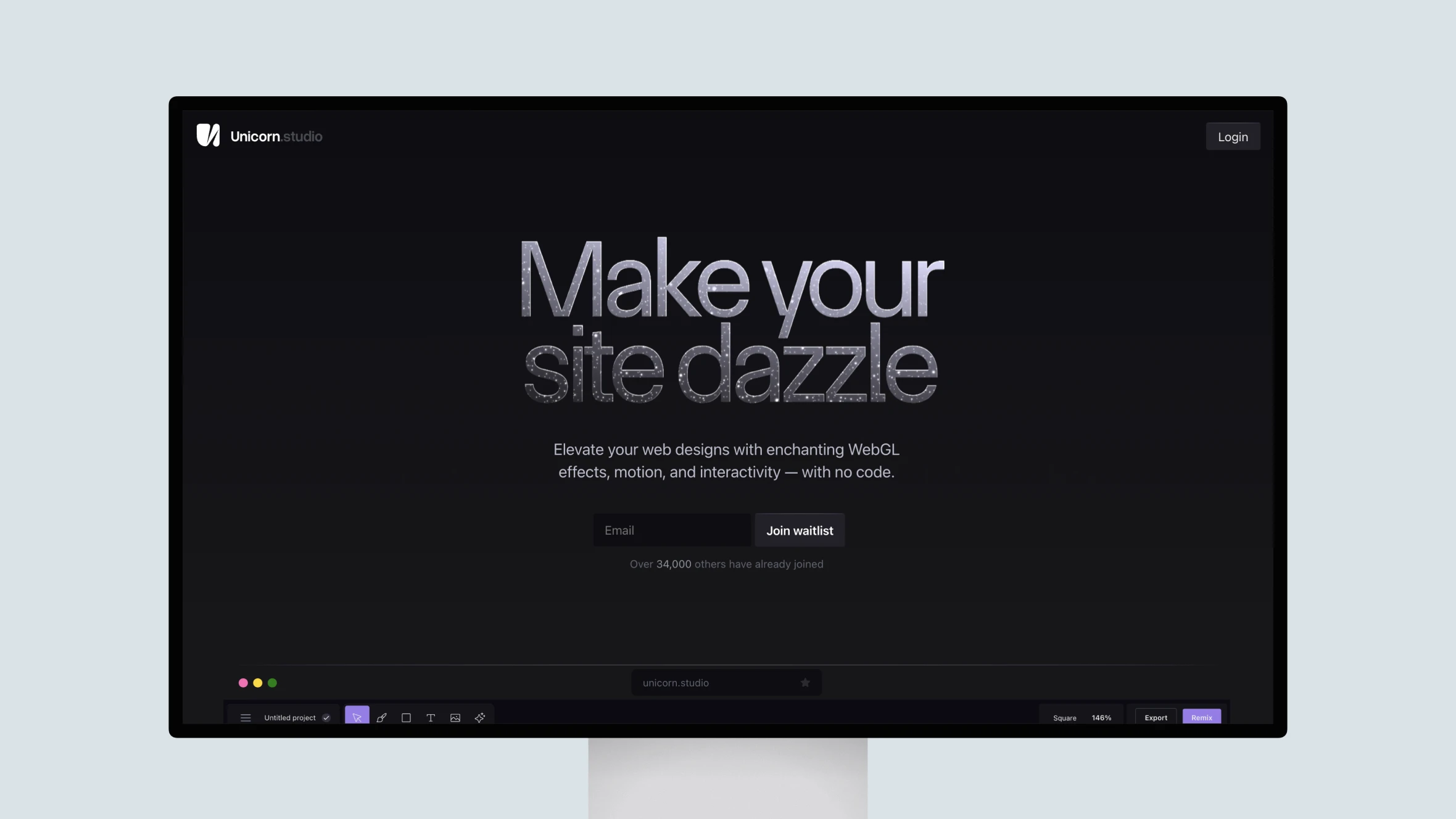 Unicorn studio — No-code WebGL Tool - Fountn